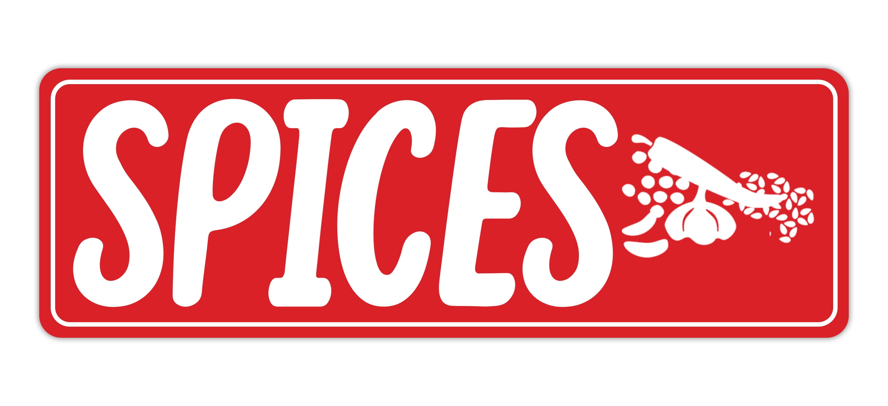 Signs ByLITA Standard Spices Sign (Red) - Small - Walmart.com