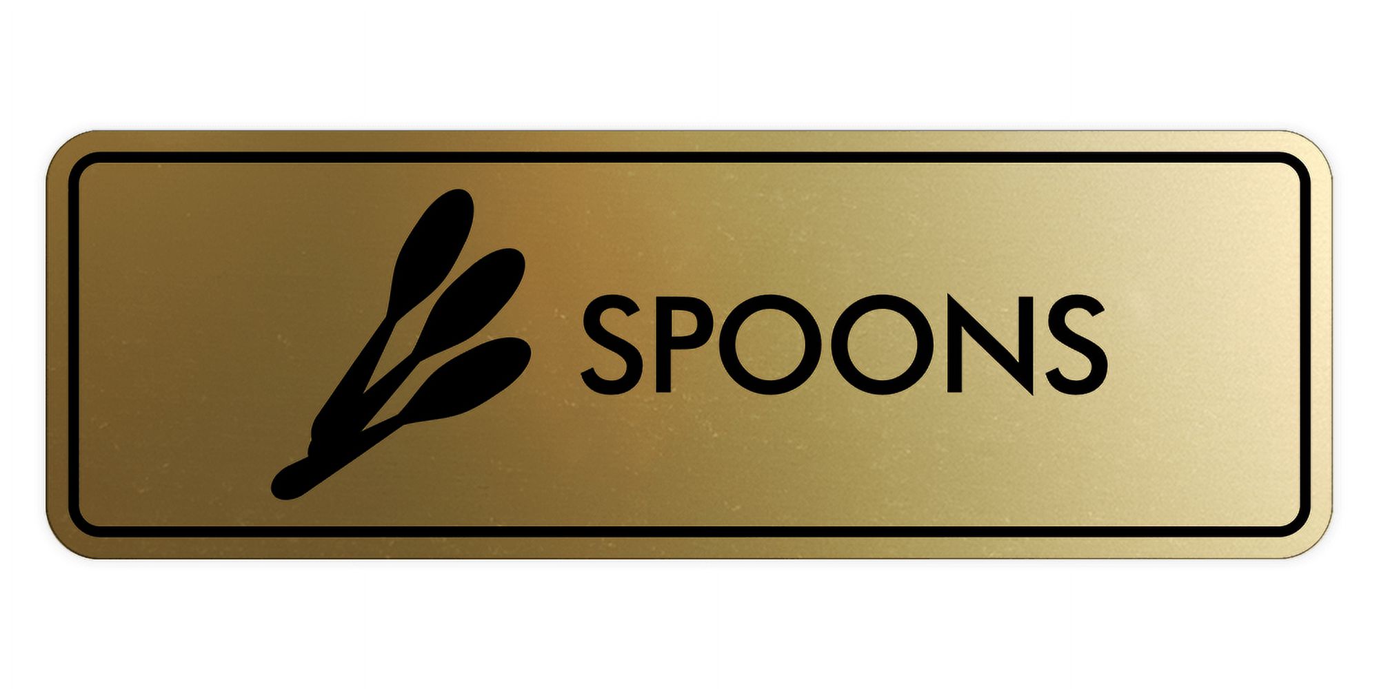 Signs ByLITA Standard Spoons Door or Wall Sign Easy Installation ...