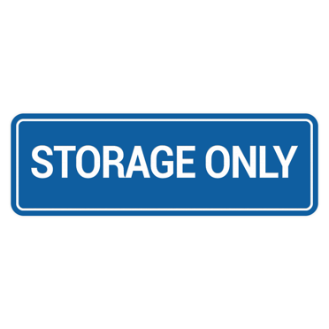 Oval Storage Room Sign (Lt Gray) - Small 2x5" - Walmart.com
