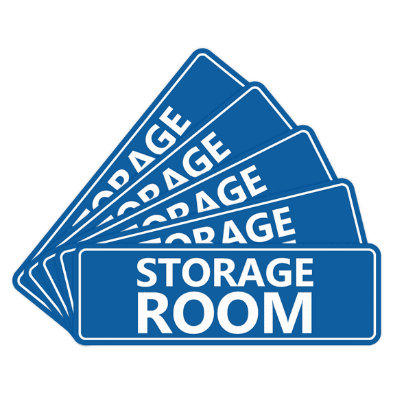 Signs ByLITA Standard Storage Room Sign (Blue) - Medium (5 Pack ...