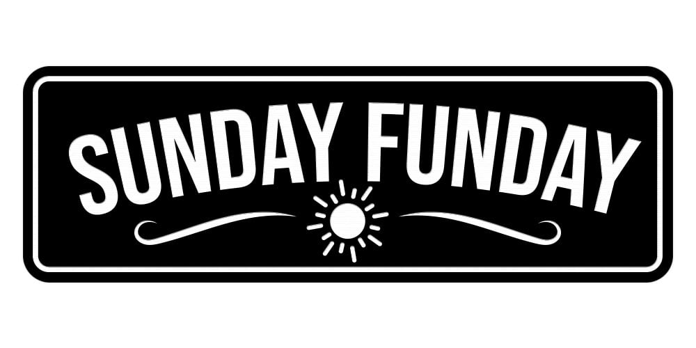 Signs ByLITA Standard Sunday Funday Door or Wall Sign Easy Installation ...