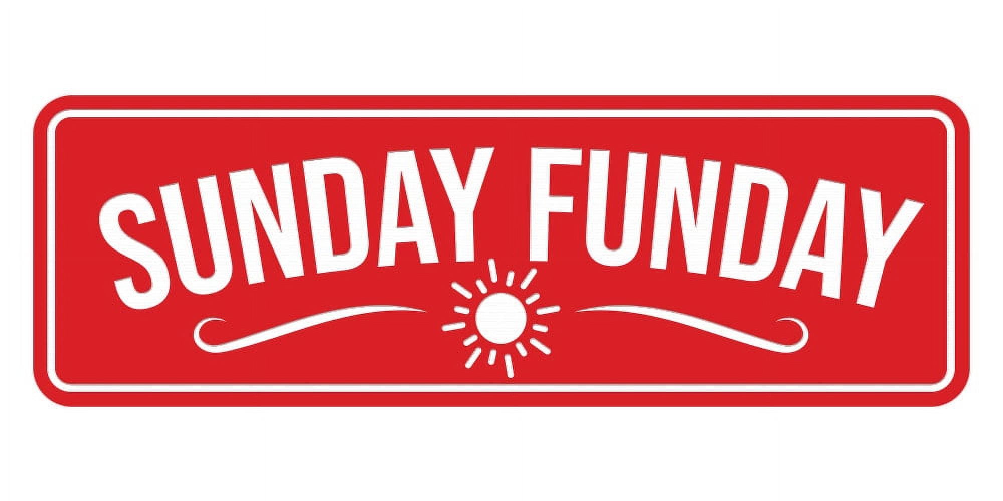 Signs ByLITA Standard Sunday Funday Door or Wall Sign Easy Installation ...