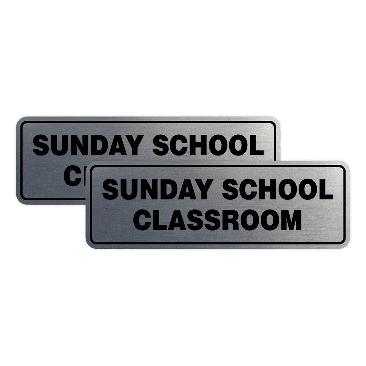 Signs ByLITA Standard Sunday School Classroom Sign (Brushed Silver ...