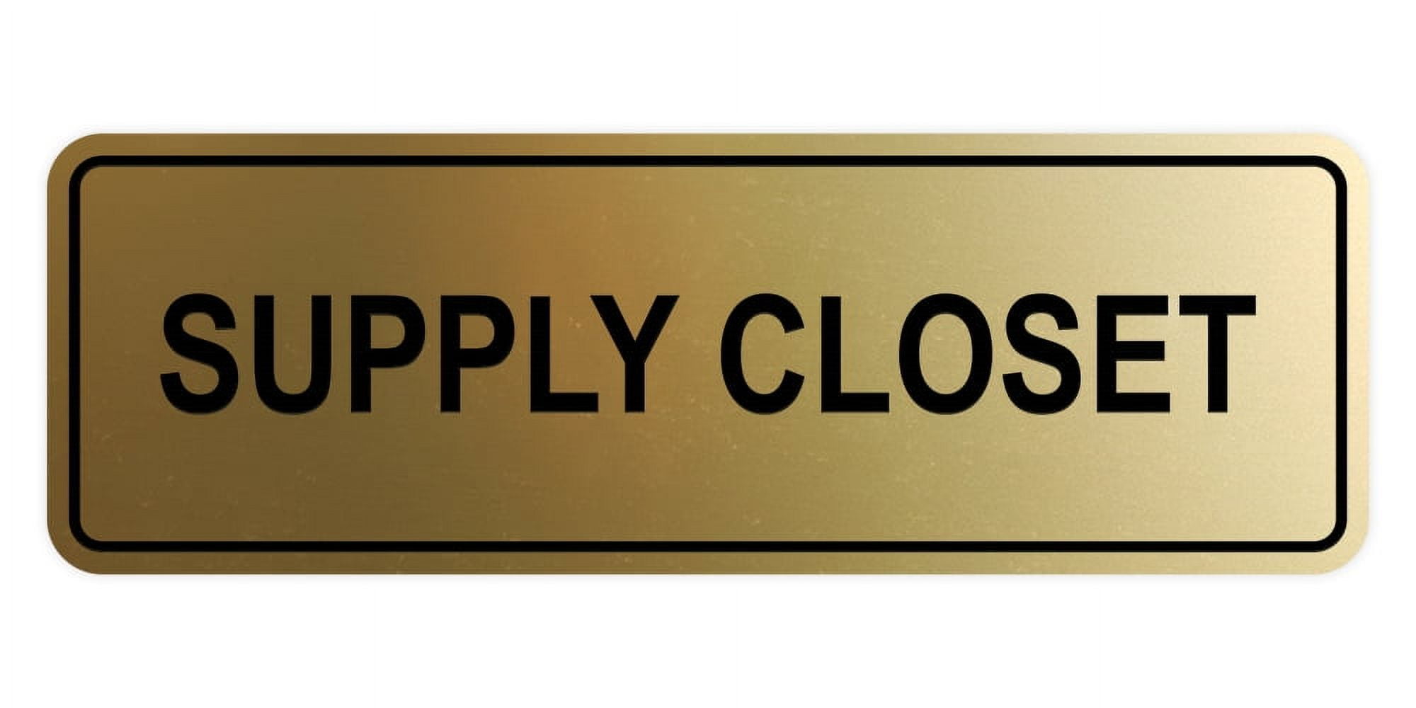 Signs ByLITA Standard Supply Closet Wall or Door Sign | Office Storage ...