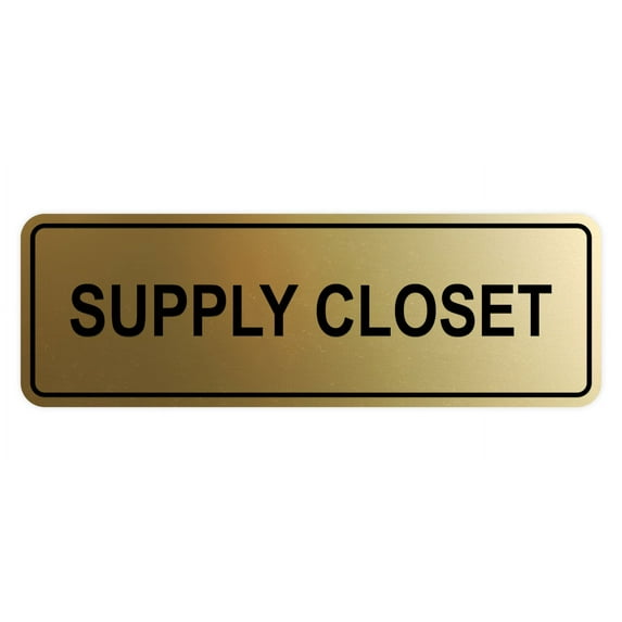 Signs ByLITA Standard Supply Closet Wall or Door Sign | Office Storage ...