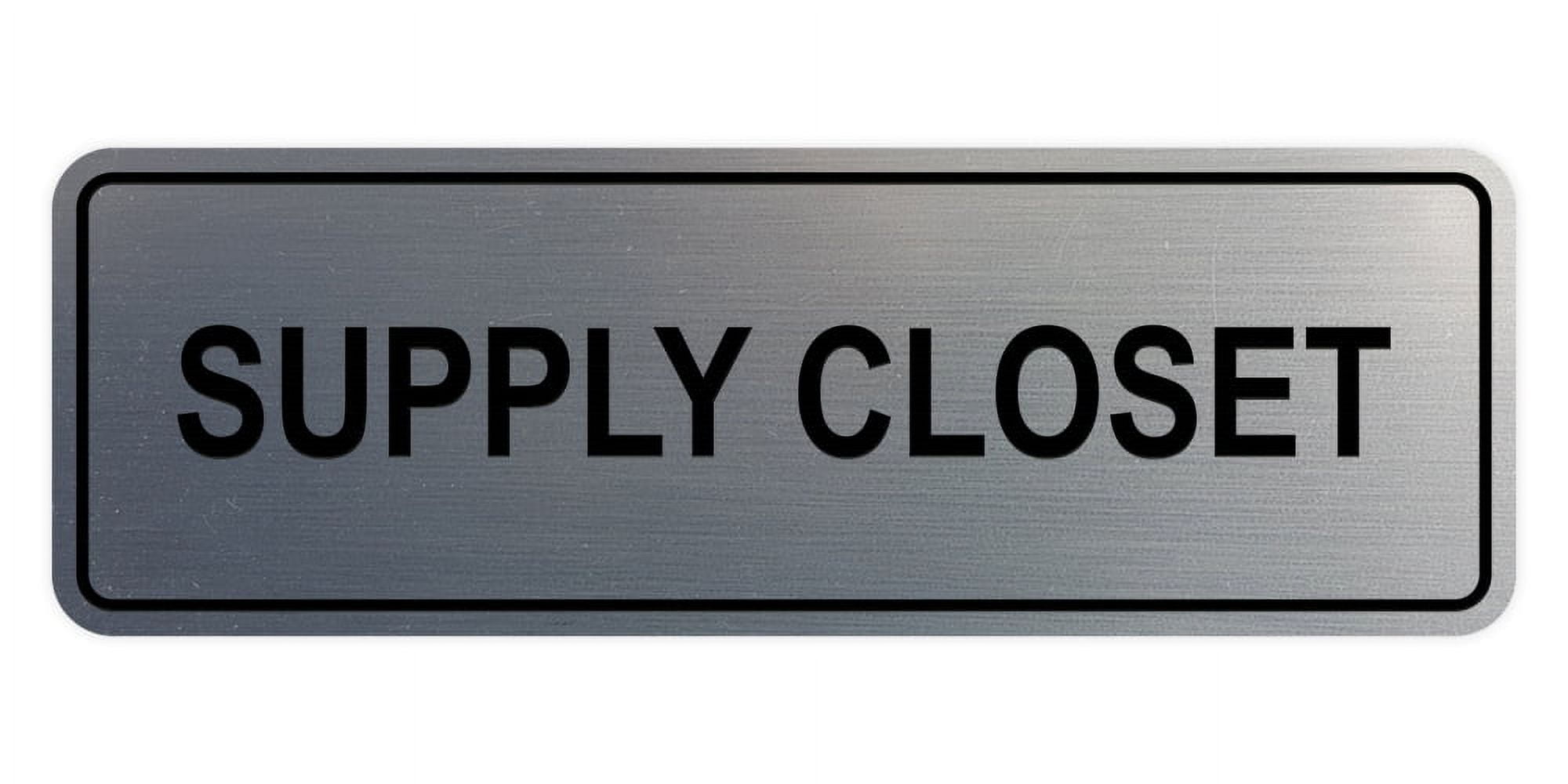 Signs ByLITA Standard Supply Closet Wall or Door Sign | Office Storage ...