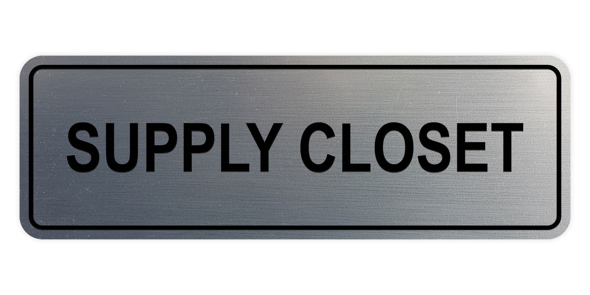 Signs ByLITA Standard Supply Closet Wall or Door Sign | Office Storage ...