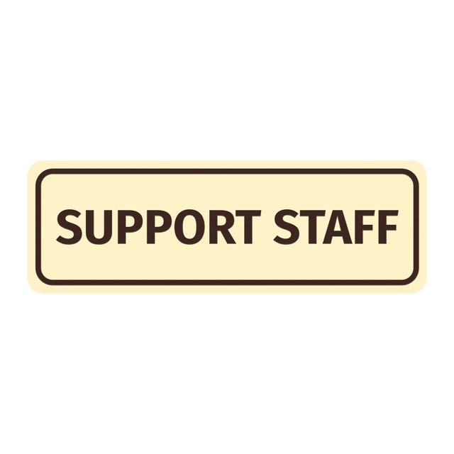 Signs ByLITA Standard Support Staff Door or Wall Sign Durable ABS ...