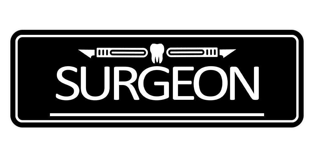 Signs ByLITA Standard Surgeon Tooth Graphic Medical Office Decor Sign ...