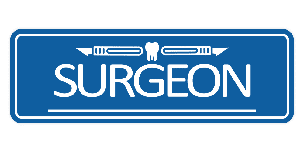 Signs ByLITA Standard Surgeon Tooth Graphic Medical Office Decor Sign ...