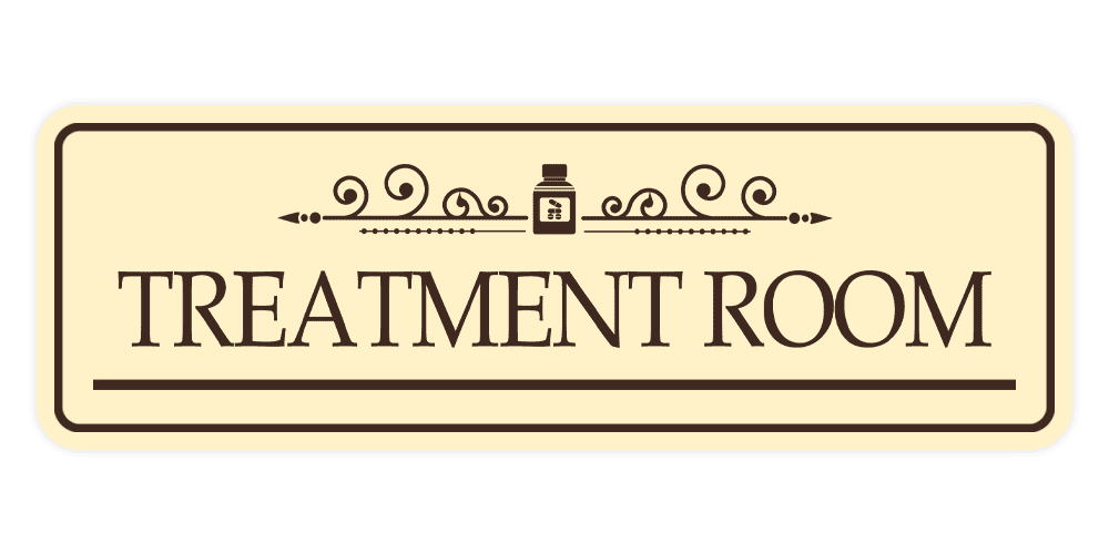 Signs ByLITA Standard Treatment Room Graphic Medical Office Decor Sign ...