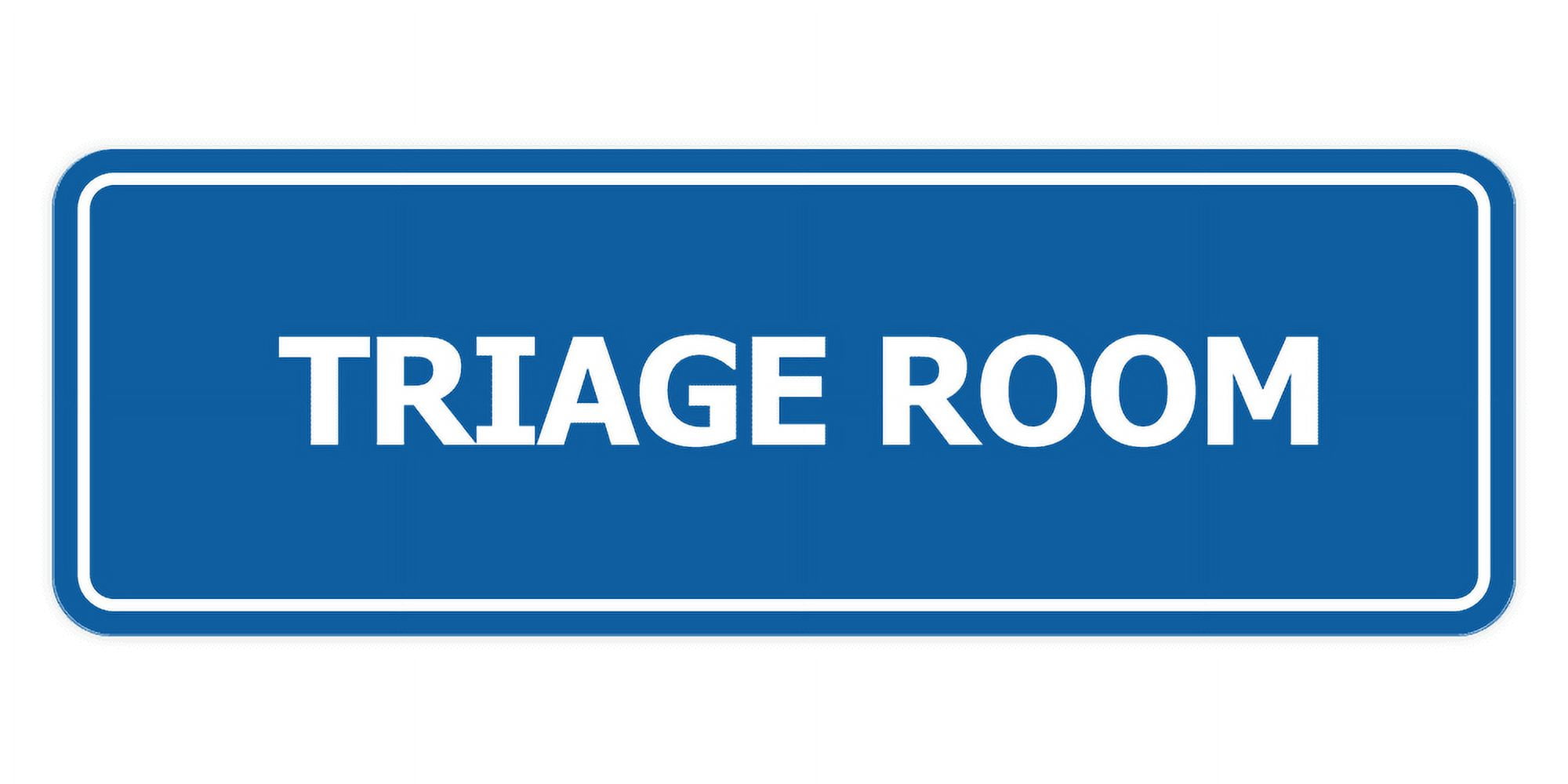 Signs ByLITA Standard Triage Room Door or Wall Sign Durable ABS Plastic ...