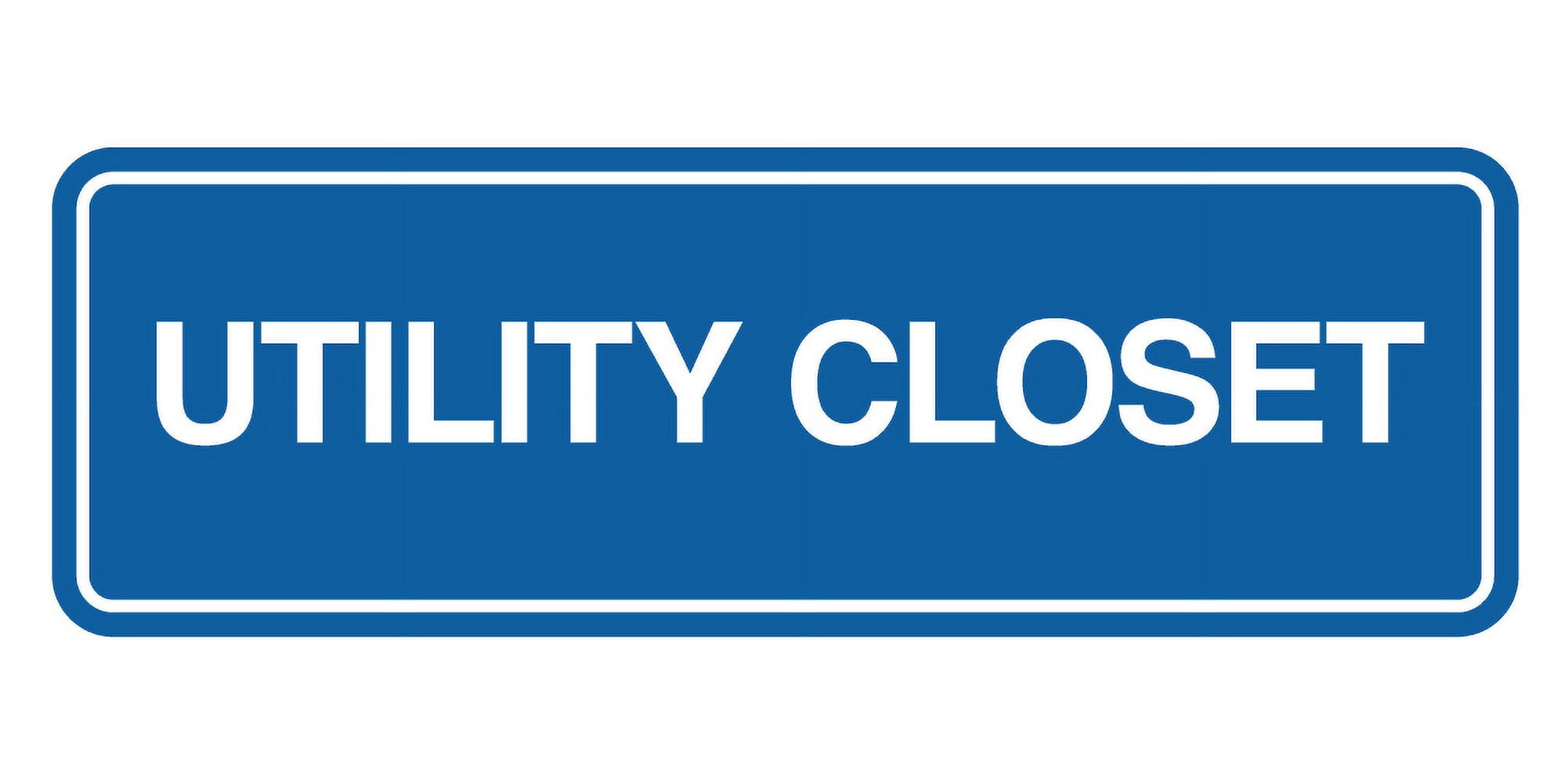 Signs ByLITA Standard Utility Closet Wall or Door Sign | Easy ...