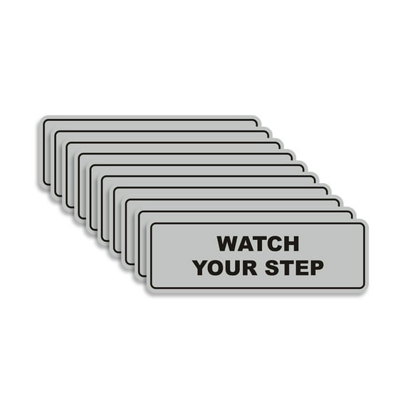 Signs ByLITA Standard Watch Your Step Wall or Door Sign | Health and ...