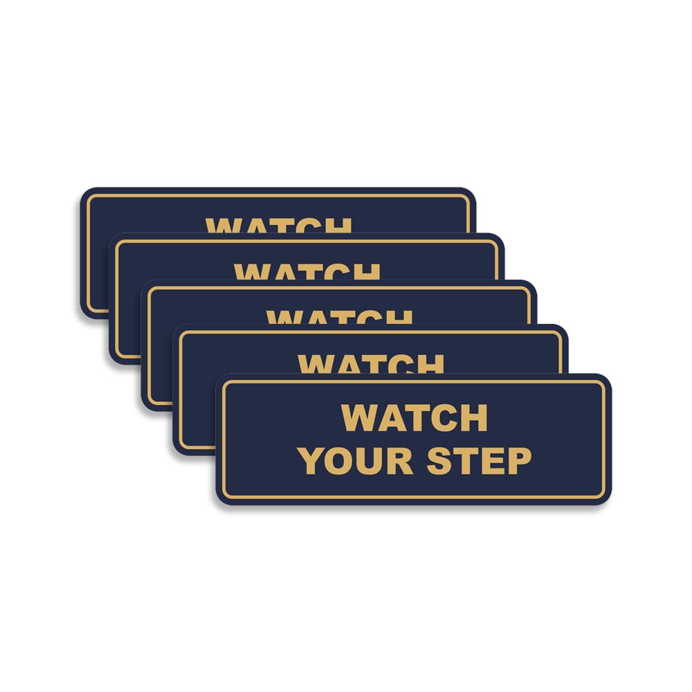 Signs ByLITA Standard Watch Your Step Wall or Door Sign | Health and ...