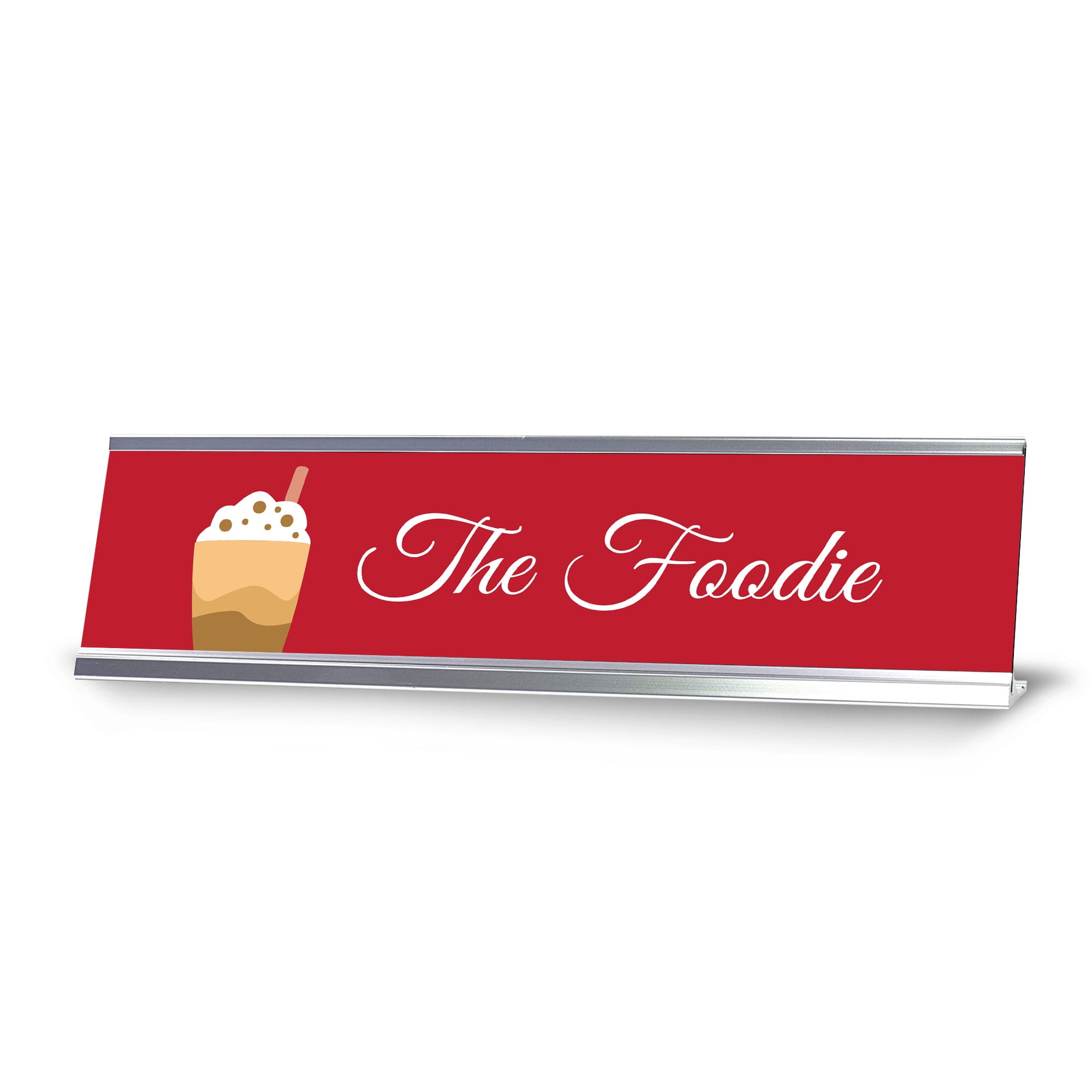 Signs ByLITA The Foodie Silver Frame Desk Sign (2x8") - Walmart.com