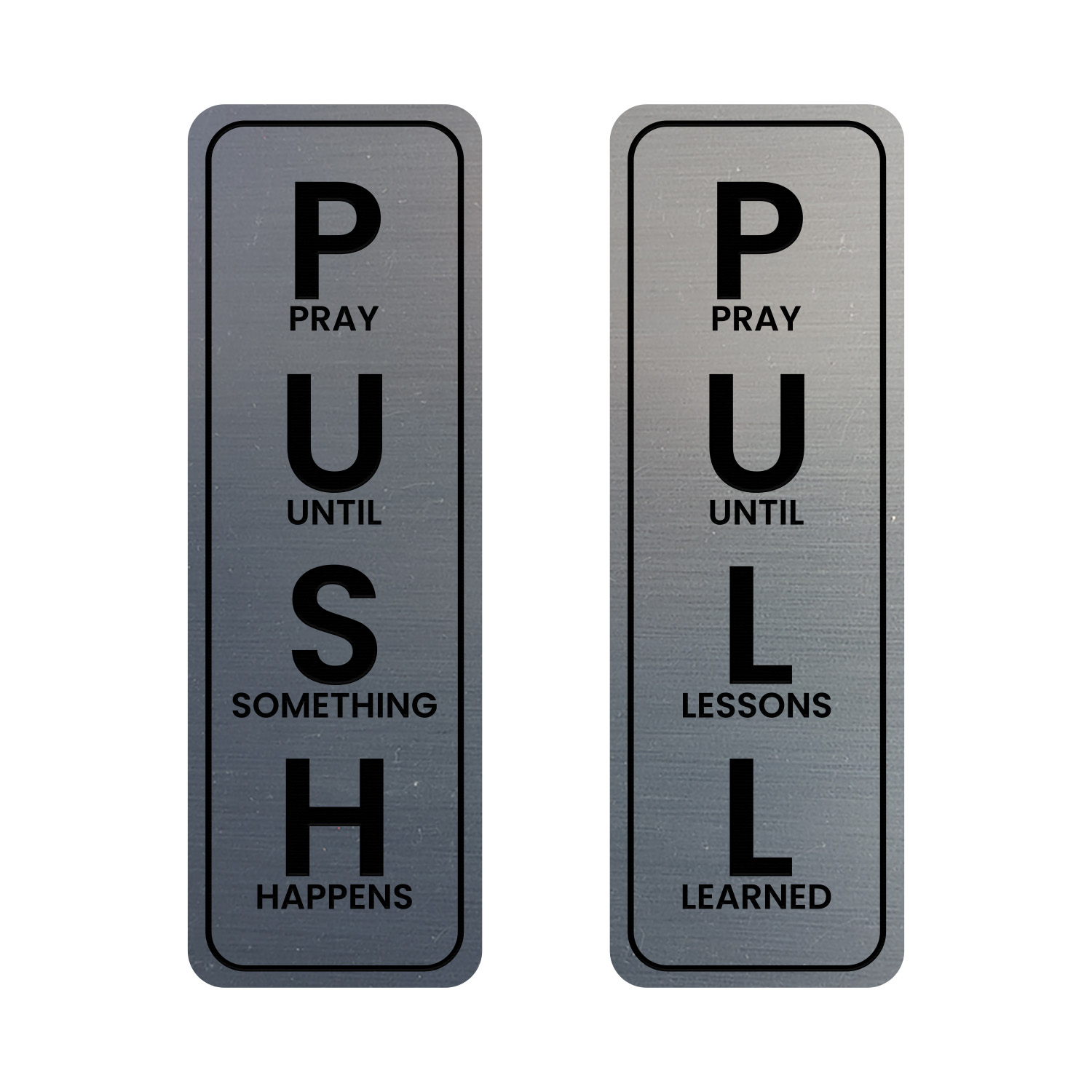 Signs ByLITA Vertical Push and Pull - Christian Door Signs (Christian ...