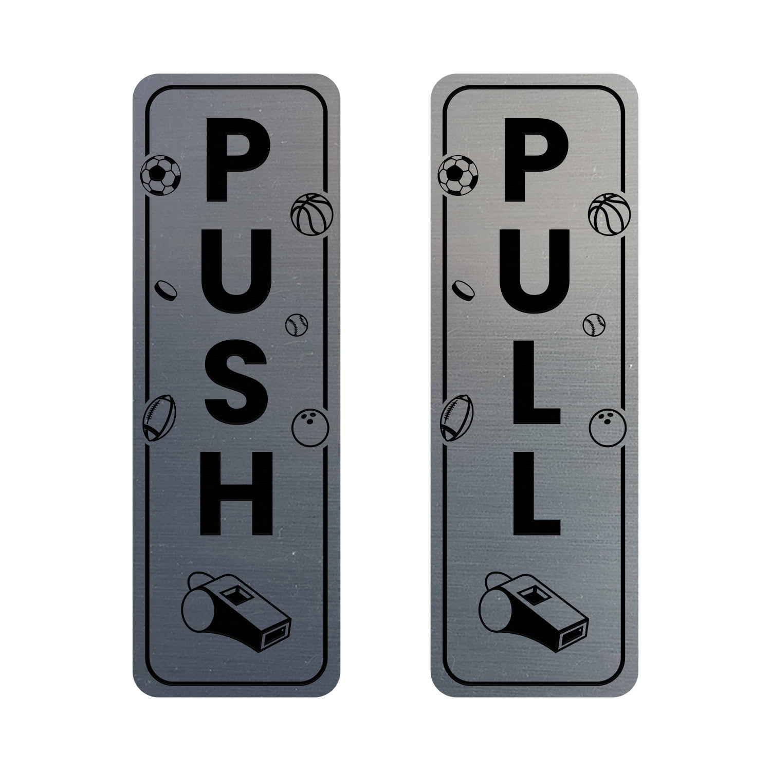 Signs ByLITA Vertical Push and Pull Door Signs (Coaches Office) Door ...