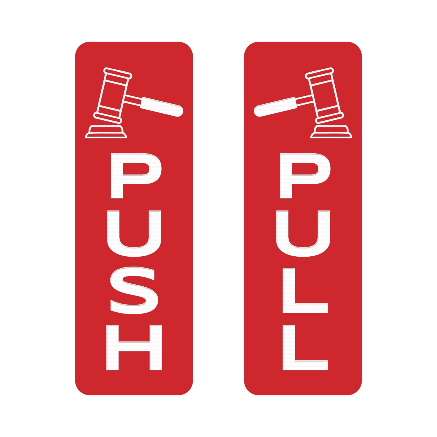Signs ByLITA Vertical Push and Pull Door Signs (Gavels Fast Vector ...