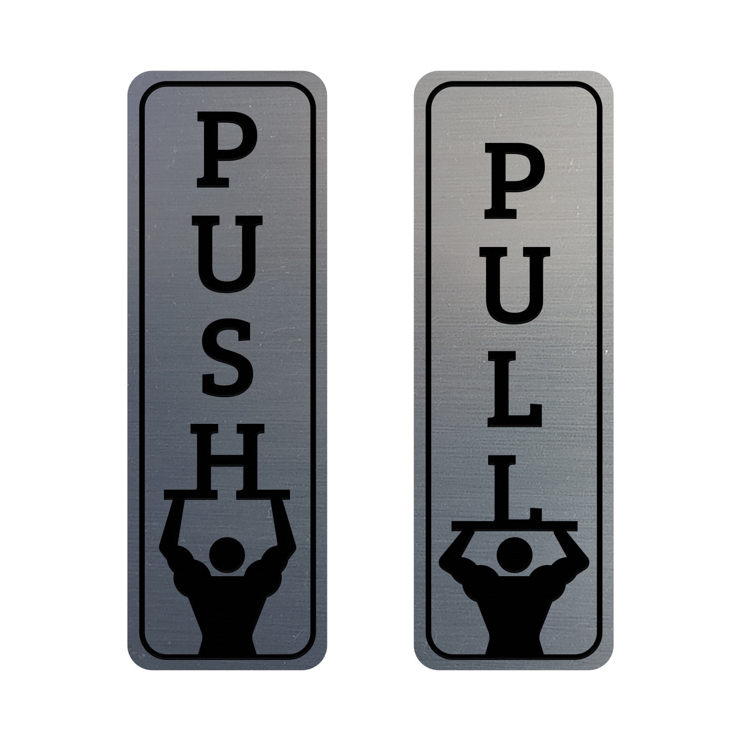 Signs ByLITA Vertical Push and Pull Door Signs (Gym Fun) Door Sign ...