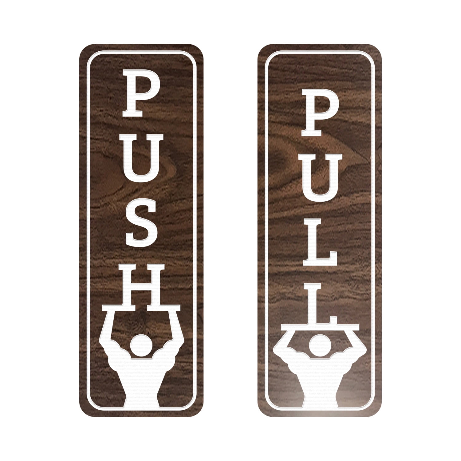 Signs ByLITA Vertical Push and Pull Door Signs (Gym Fun) Door Sign ...