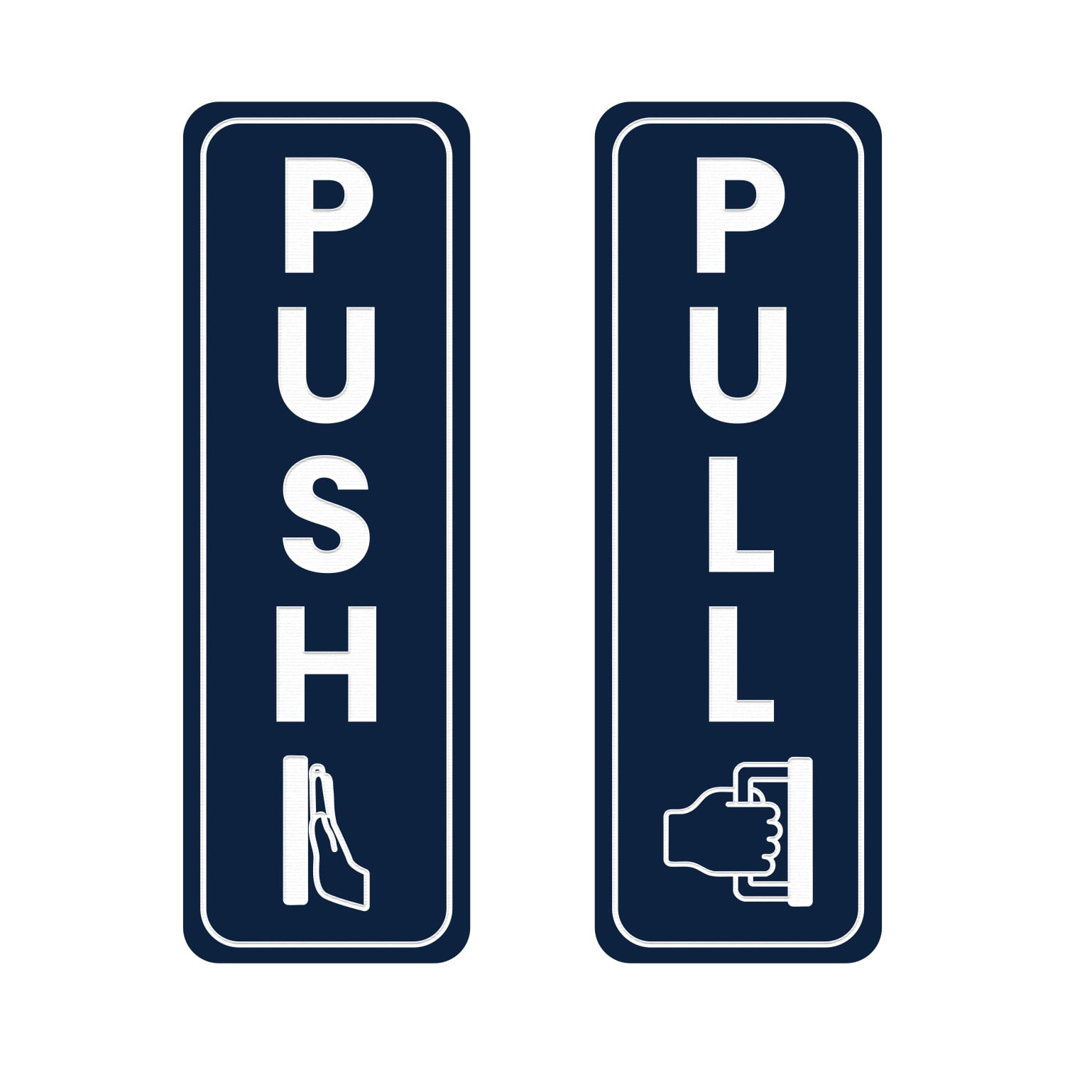 Signs ByLITA Vertical Push and Pull Door Signs (Hand Handle Vectors ...