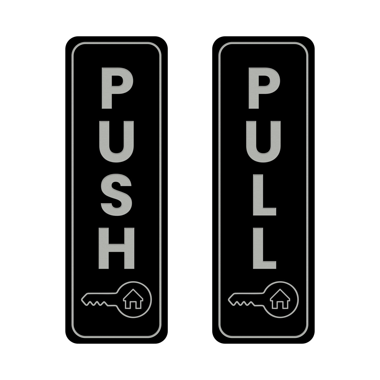 Signs ByLITA Vertical Push and Pull Door Signs (House Key) Door Sign ...