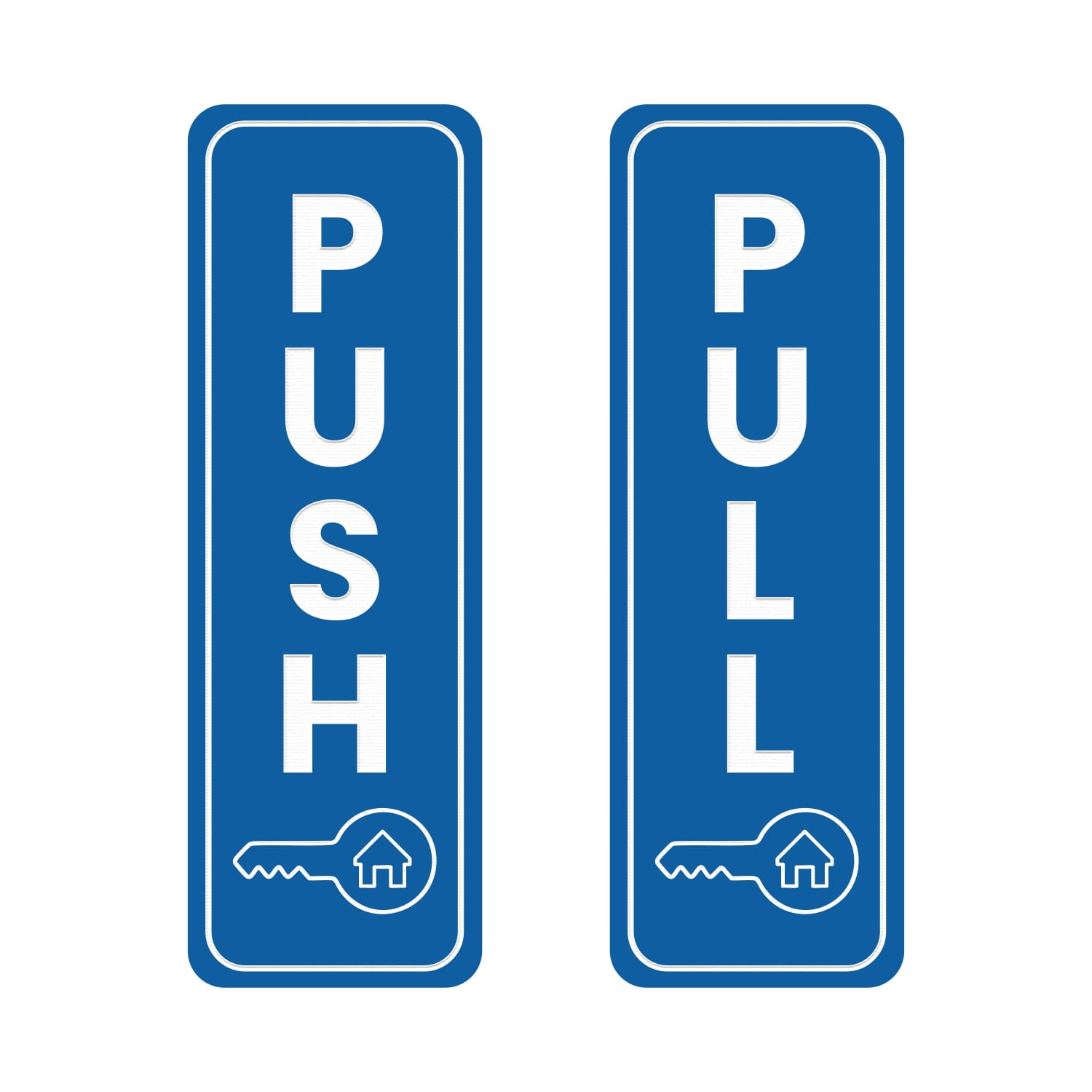 Signs ByLITA Vertical Push and Pull Door Signs (House Key) Door Sign ...