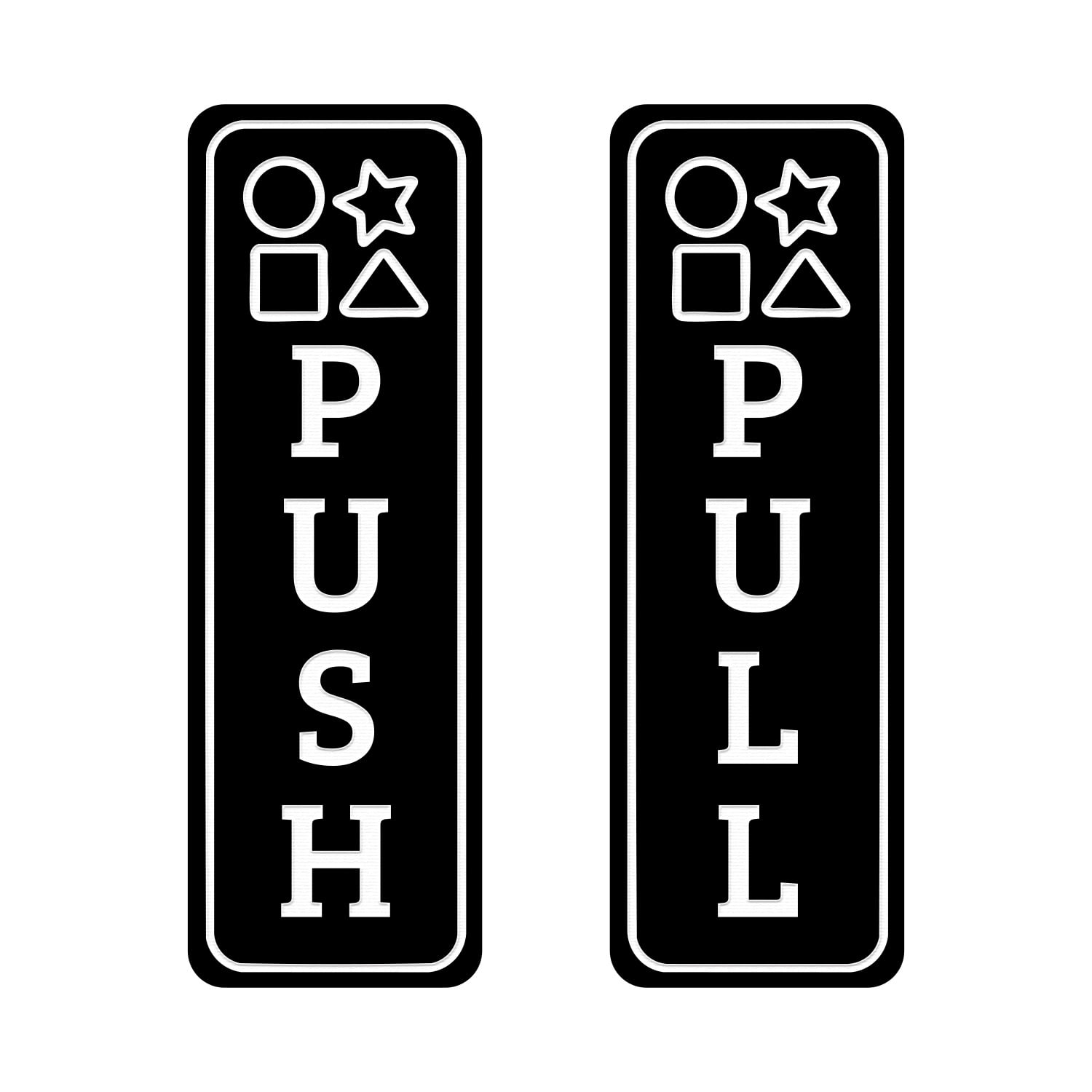 Signs ByLITA Vertical Push and Pull Door Signs (Kindergarten) Door Sign ...