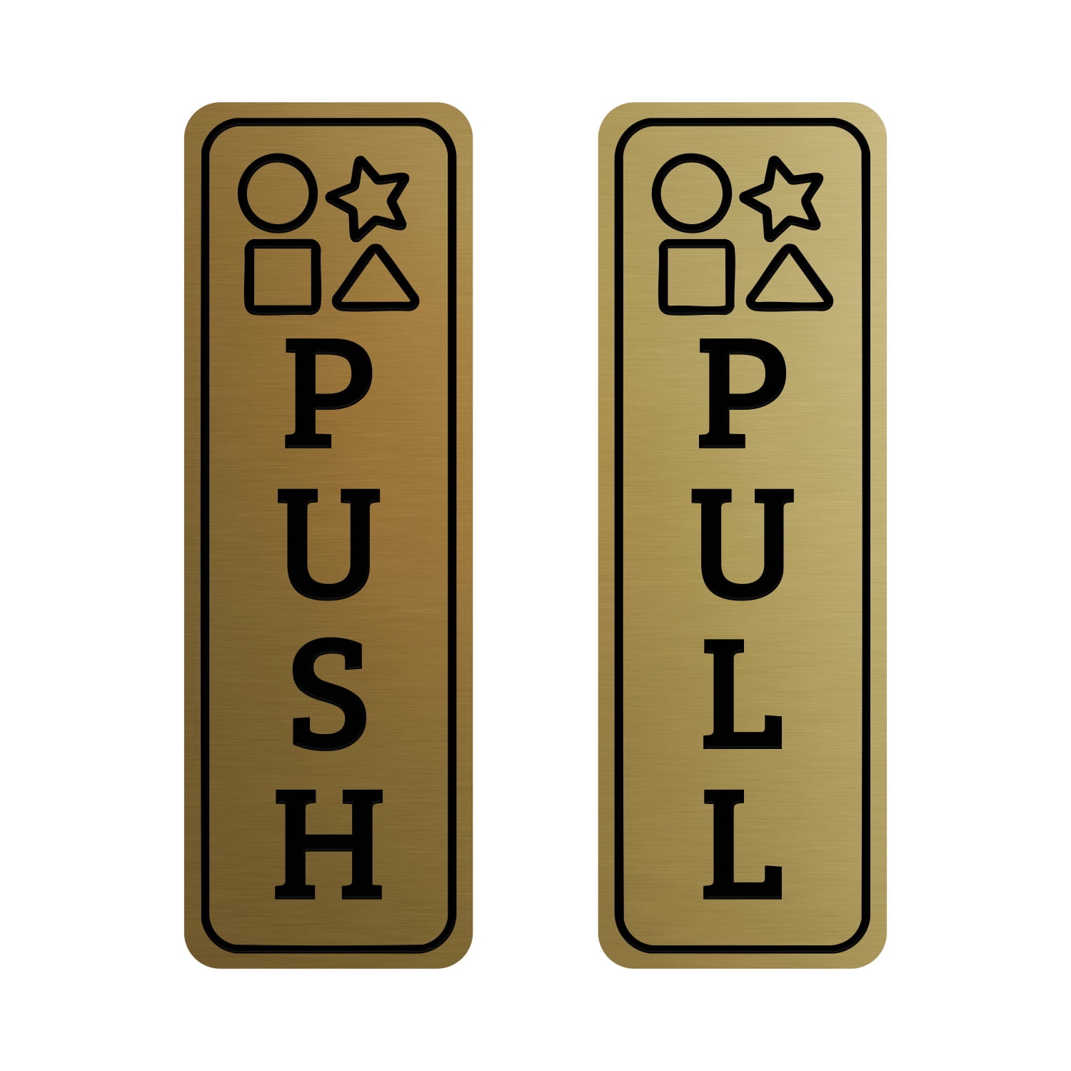 Signs ByLITA Vertical Push and Pull Door Signs (Kindergarten) Door Sign ...