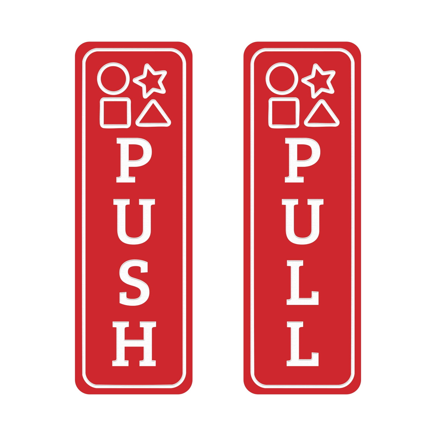 Signs ByLITA Vertical Push and Pull Door Signs (Kindergarten) Door Sign ...