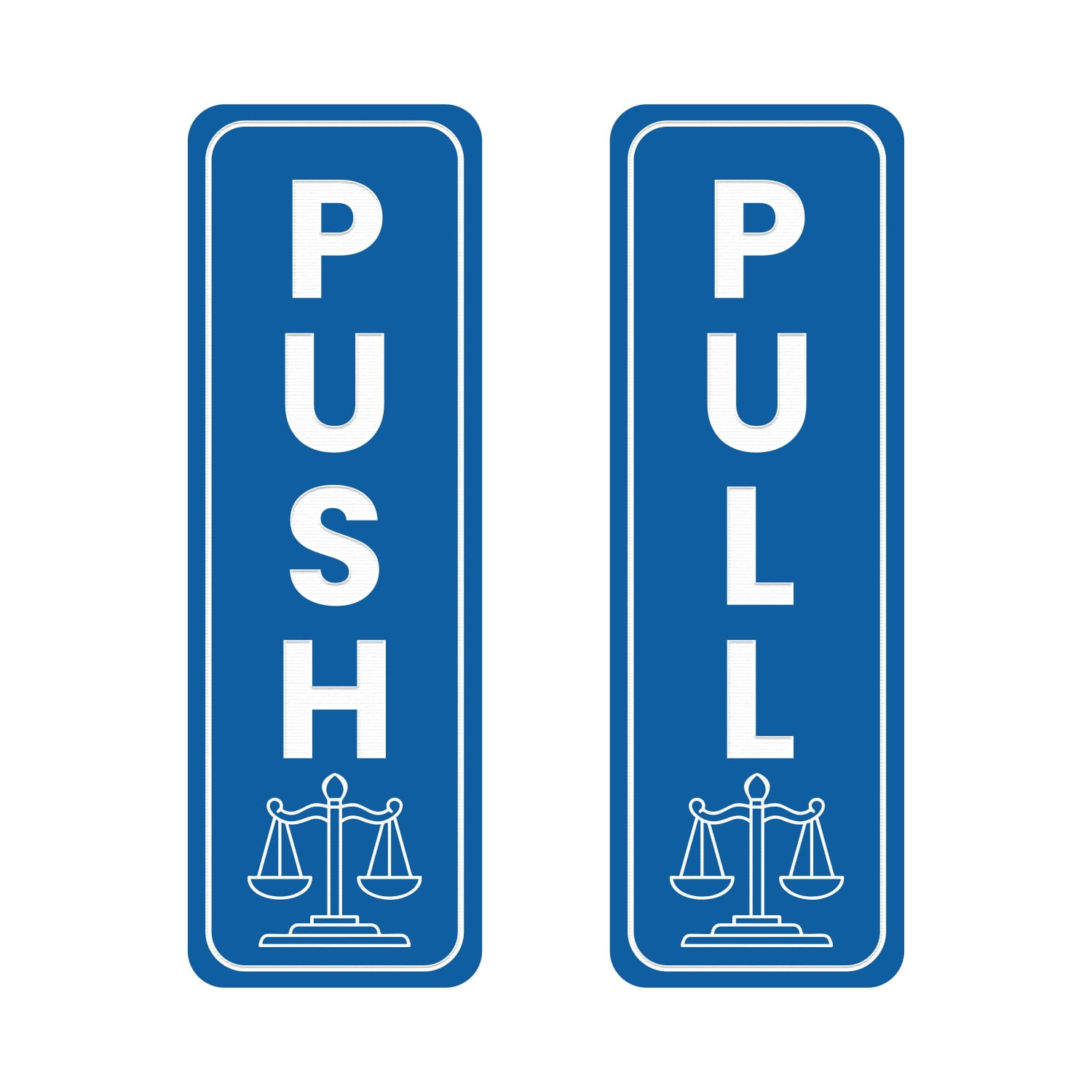 Signs ByLITA Vertical Push and Pull Door Signs (Legal Office) Door Sign ...