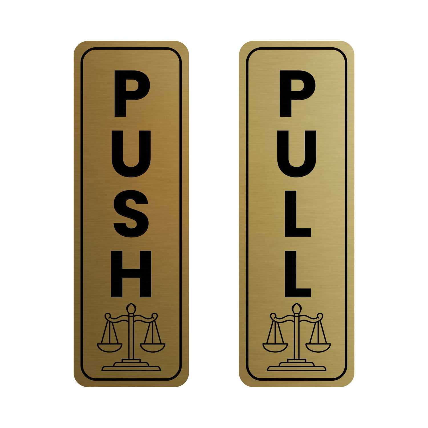 Signs ByLITA Vertical Push and Pull Door Signs (Legal Office) Door Sign ...