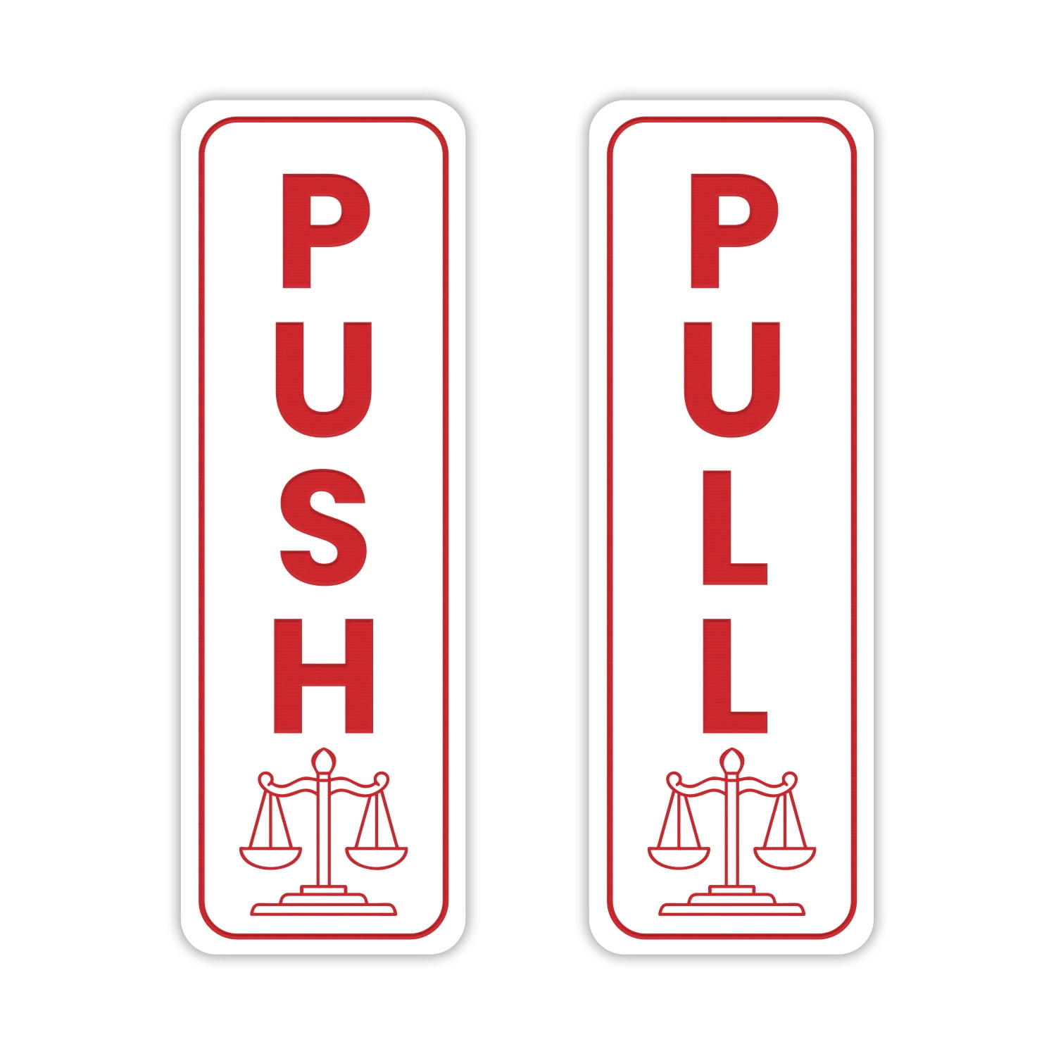 Signs ByLITA Vertical Push and Pull Door Signs (Legal Office) Door Sign ...