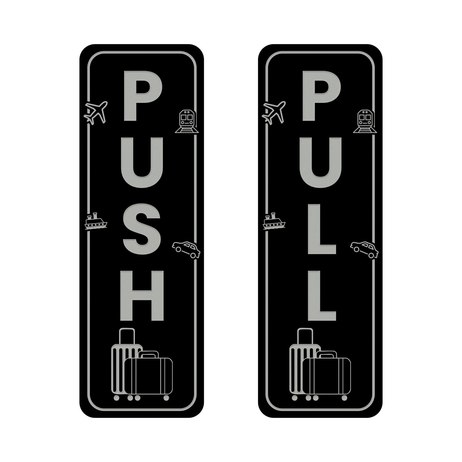 Signs ByLITA Vertical Push and Pull Door Signs (Vacation) Door Sign ...