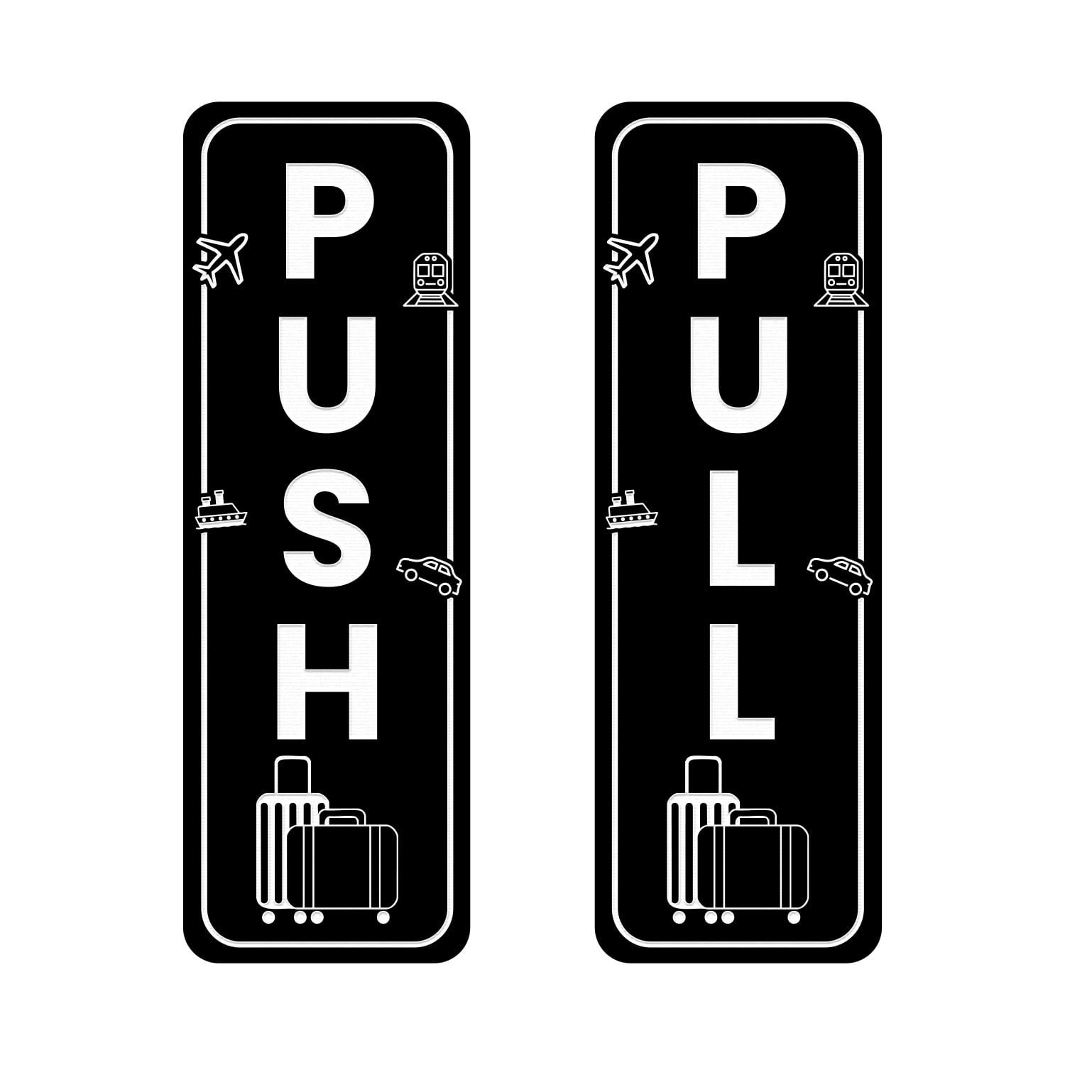Signs ByLITA Vertical Push and Pull Door Signs (Vacation) Door Sign ...