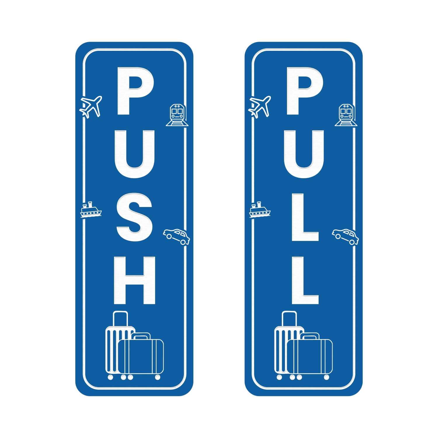 Signs ByLITA Vertical Push and Pull Door Signs (Vacation) Door Sign ...