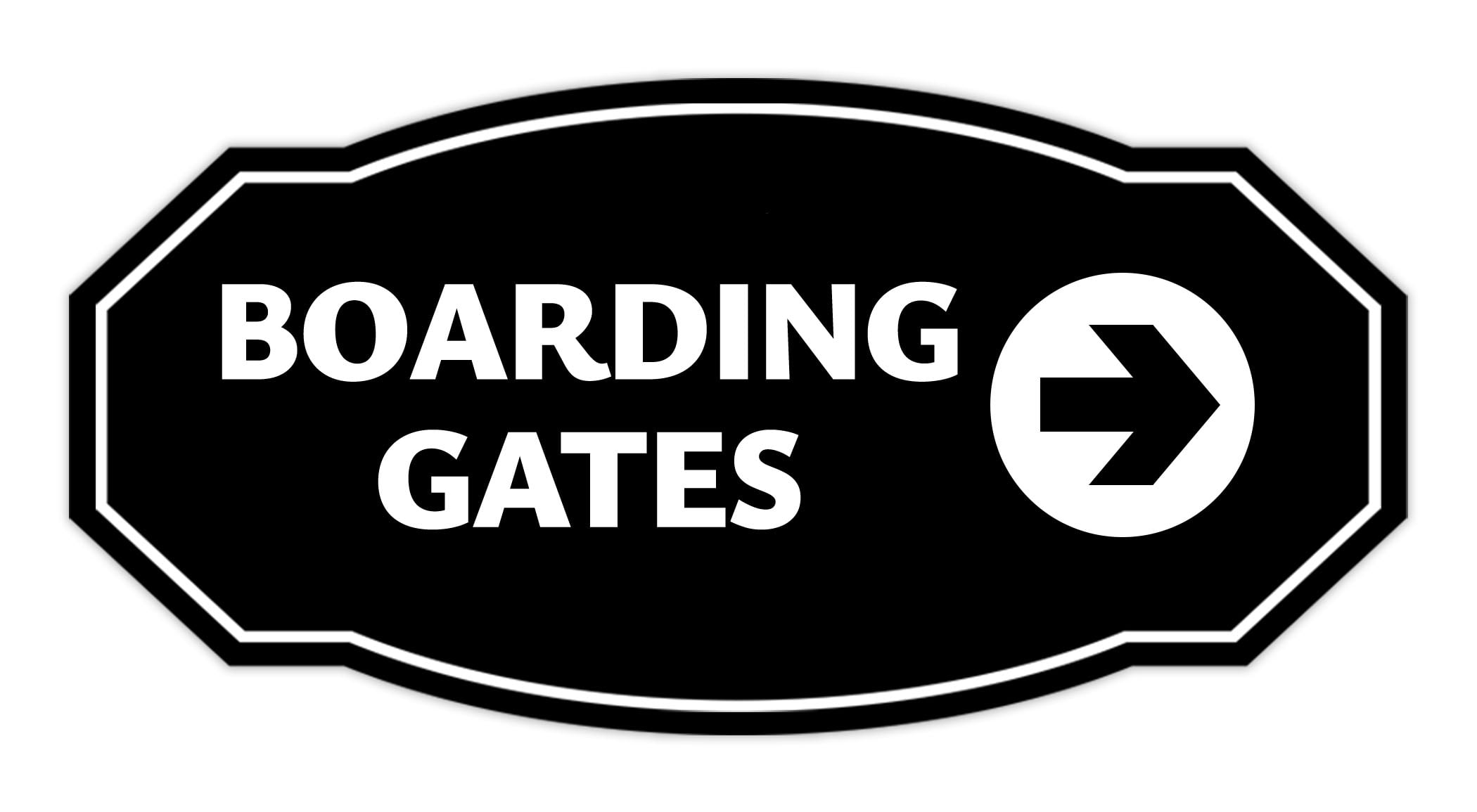 Signs ByLITA Victorian Boarding Gates ABS Plastic | Laser Engraved ...