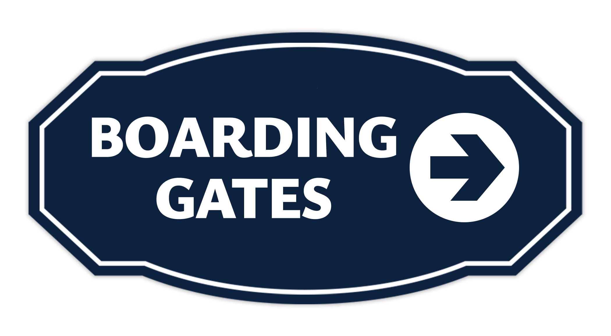 Signs ByLITA Victorian Boarding Gates ABS Plastic | Laser Engraved ...