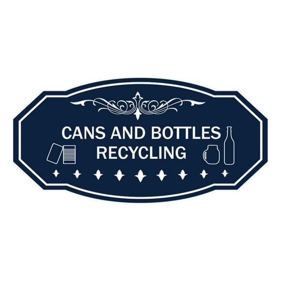 Cans And Bottles Only Sign