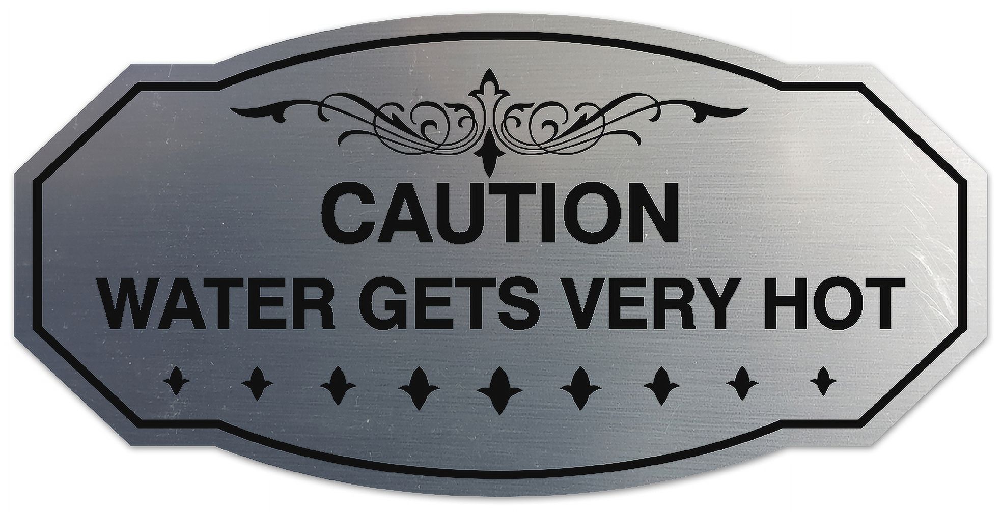 Signs ByLITA Victorian Caution Water Gets Very Hot Sign - Laser ...