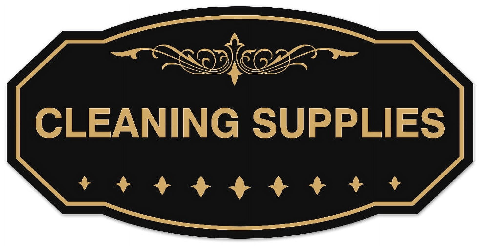 Signs ByLITA Victorian Cleaning Supplies Sign - Laser-Engraved ...