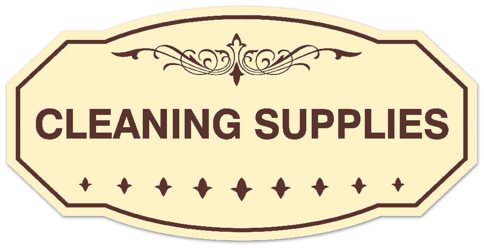 Signs ByLITA Victorian Cleaning Supplies Sign - Laser-Engraved ...