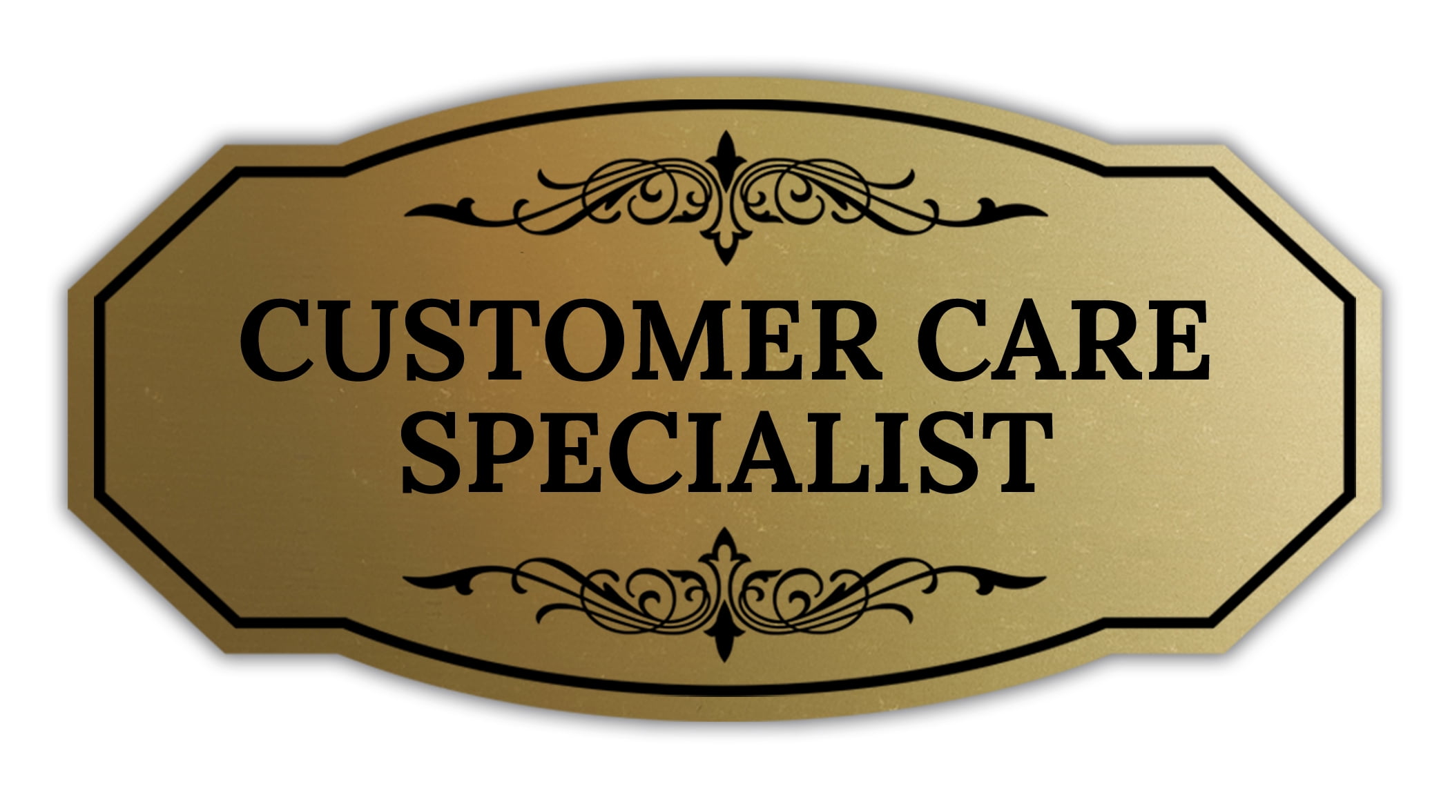 Signs ByLITA Victorian Customer Care Specialist Graphic Sign (Brushed ...