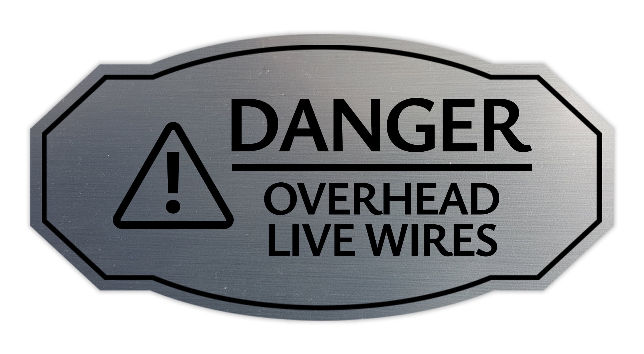 Signs ByLITA Victorian Danger Overhead Live Wires ABS Plastic | Laser ...