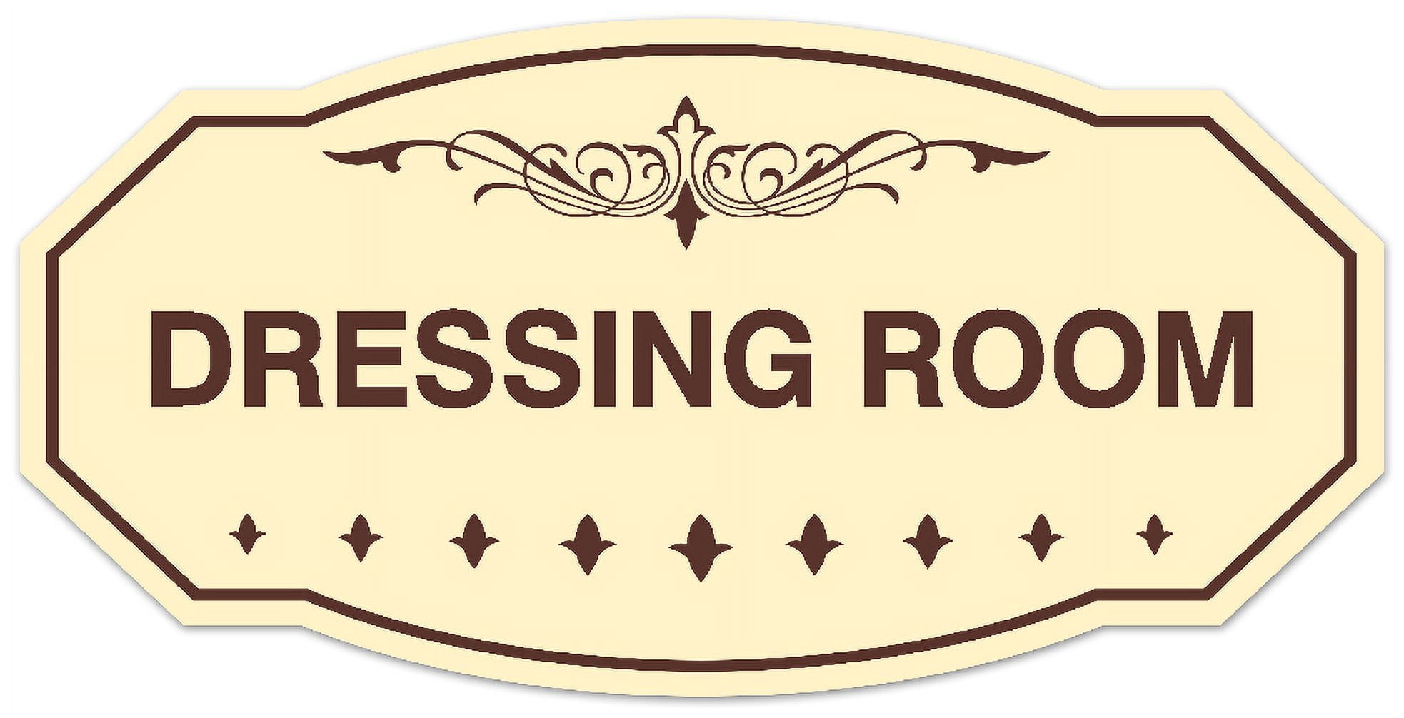 Signs ByLITA Victorian Dressing Room Sign - Laser-Engraved Lettering ...