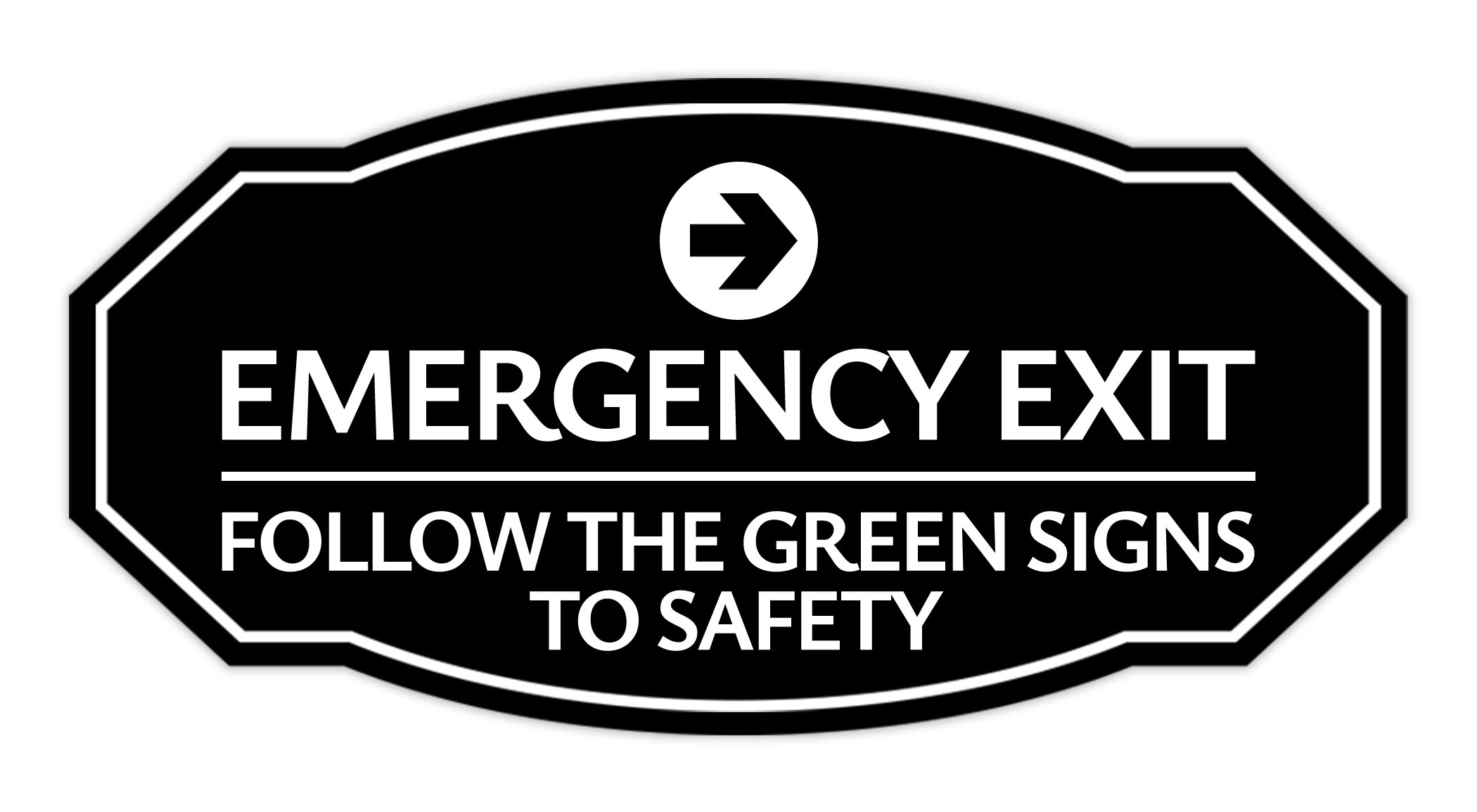Signs ByLITA Victorian Emergency Exit Follow the Green Signs to Safety ...