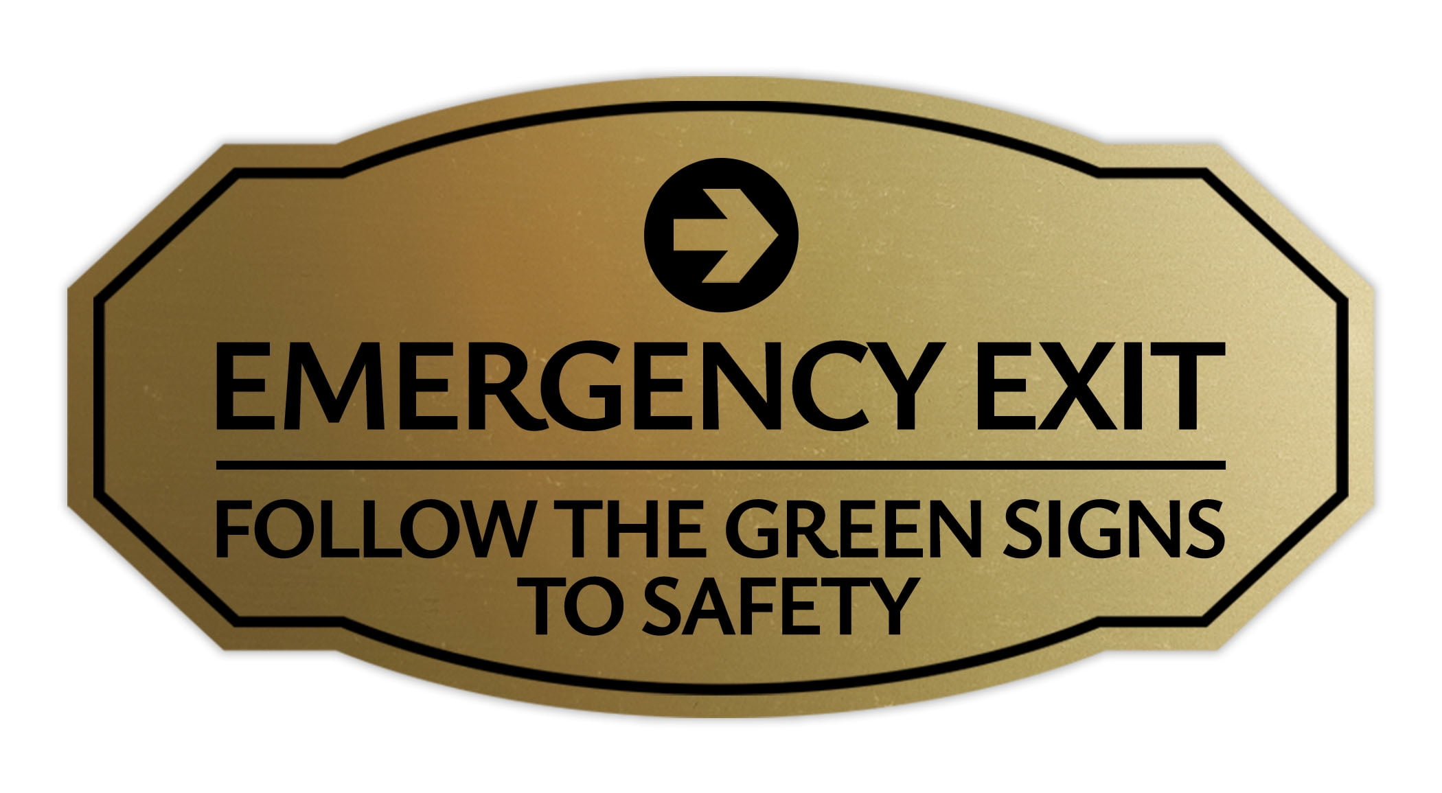 Signs ByLITA Victorian Emergency Exit Follow the Green Signs to Safety ...