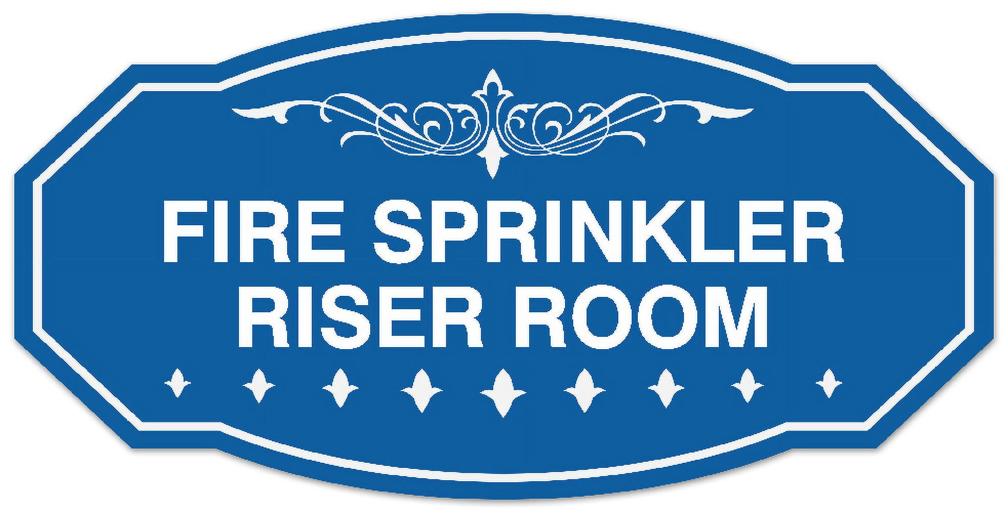 Signs ByLITA Victorian Fire Sprinkler Riser Room Sign - Laser-Engraved ...