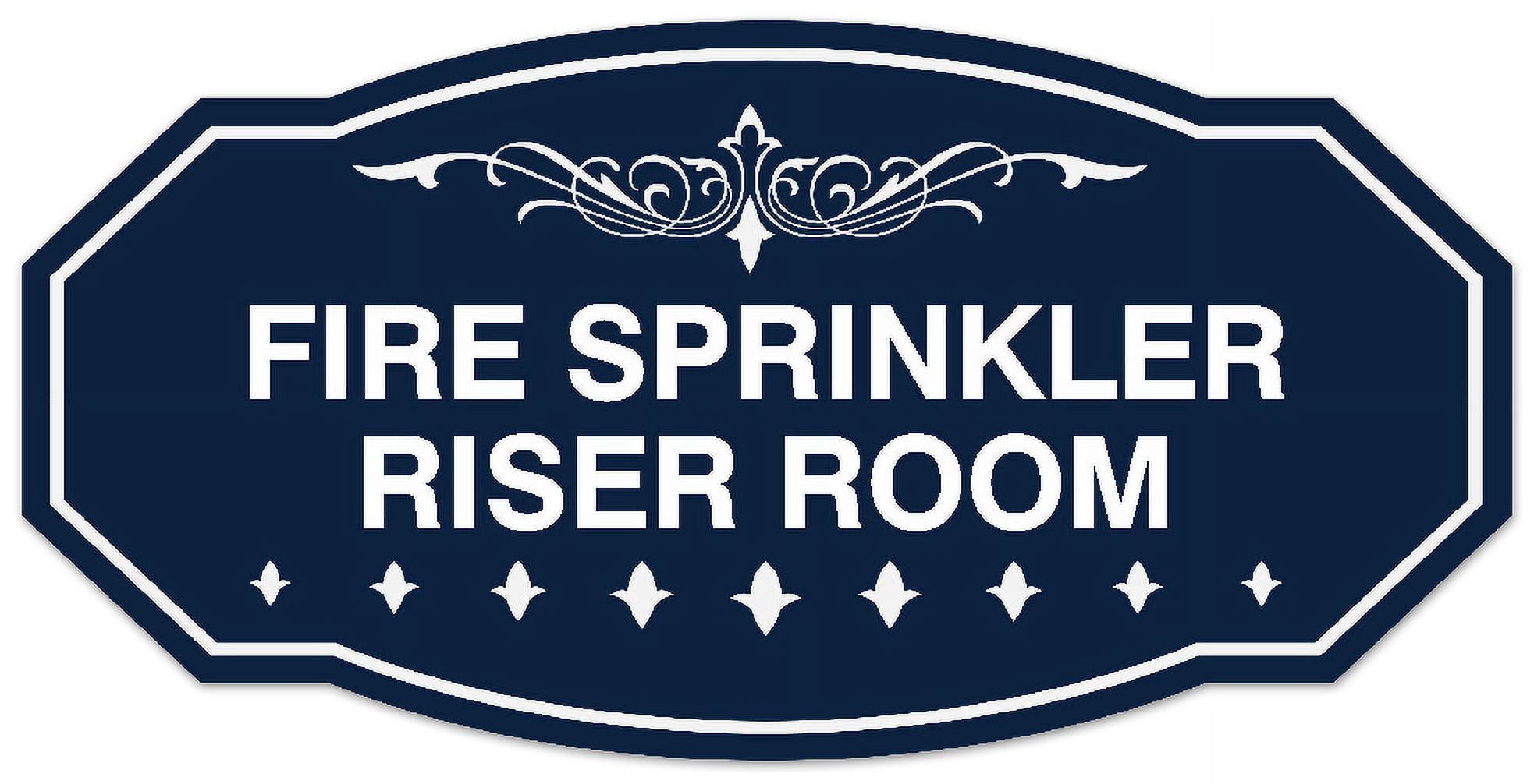 Signs ByLITA Victorian Fire Sprinkler Riser Room Sign - Laser-Engraved ...